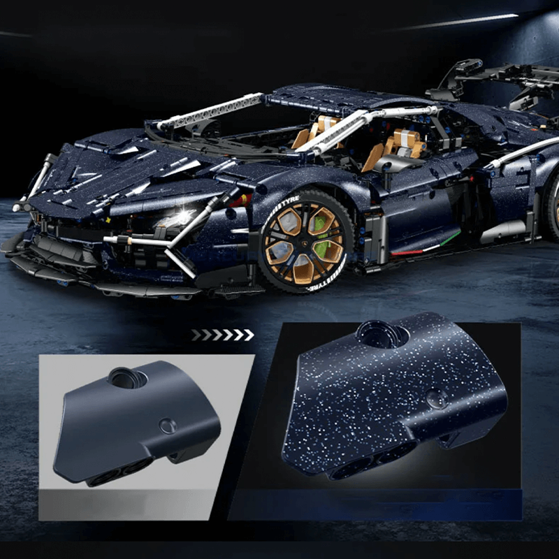 Limited Edition Flake Paint Supercar 4105pcs – TheBlockZone