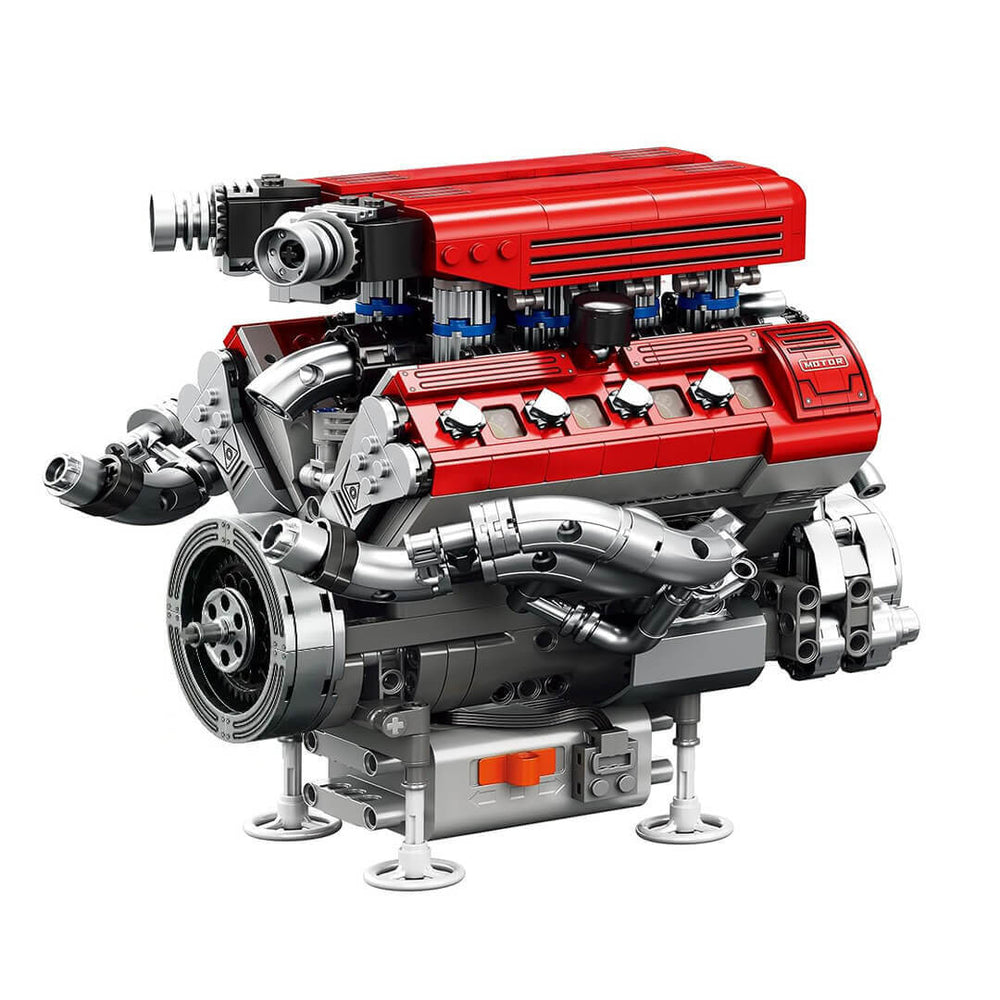 Motorised High-Revving V8 Italian Engine 1100pcs