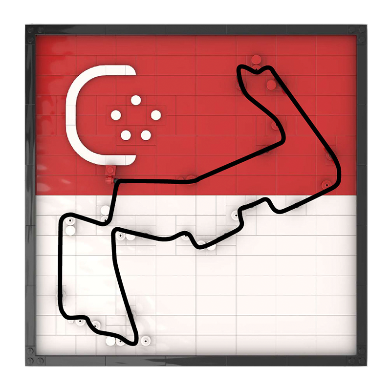 Singapore Marina Bay Track Map 400pcs – TheBlockZone