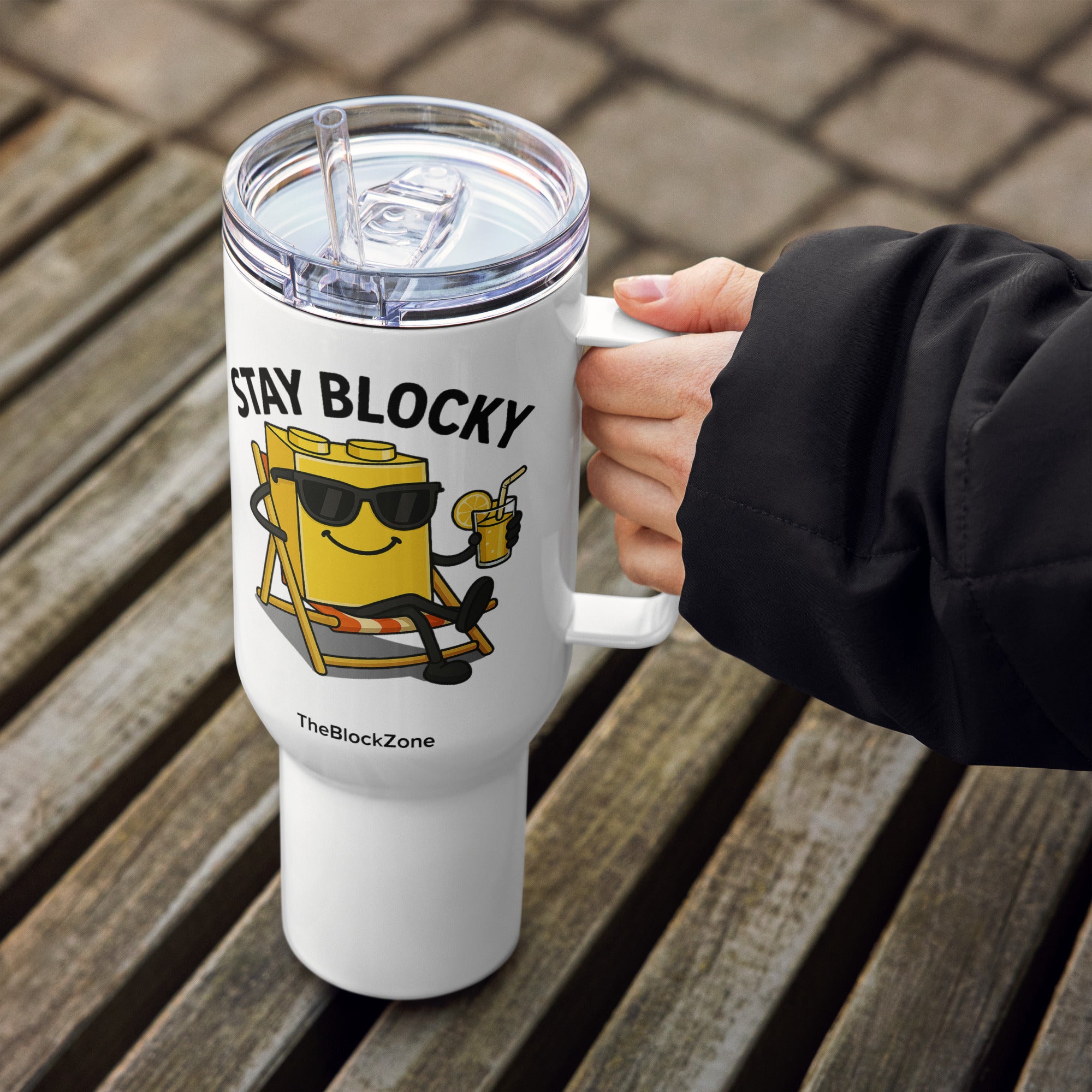 Stay Blocky Travel Mug